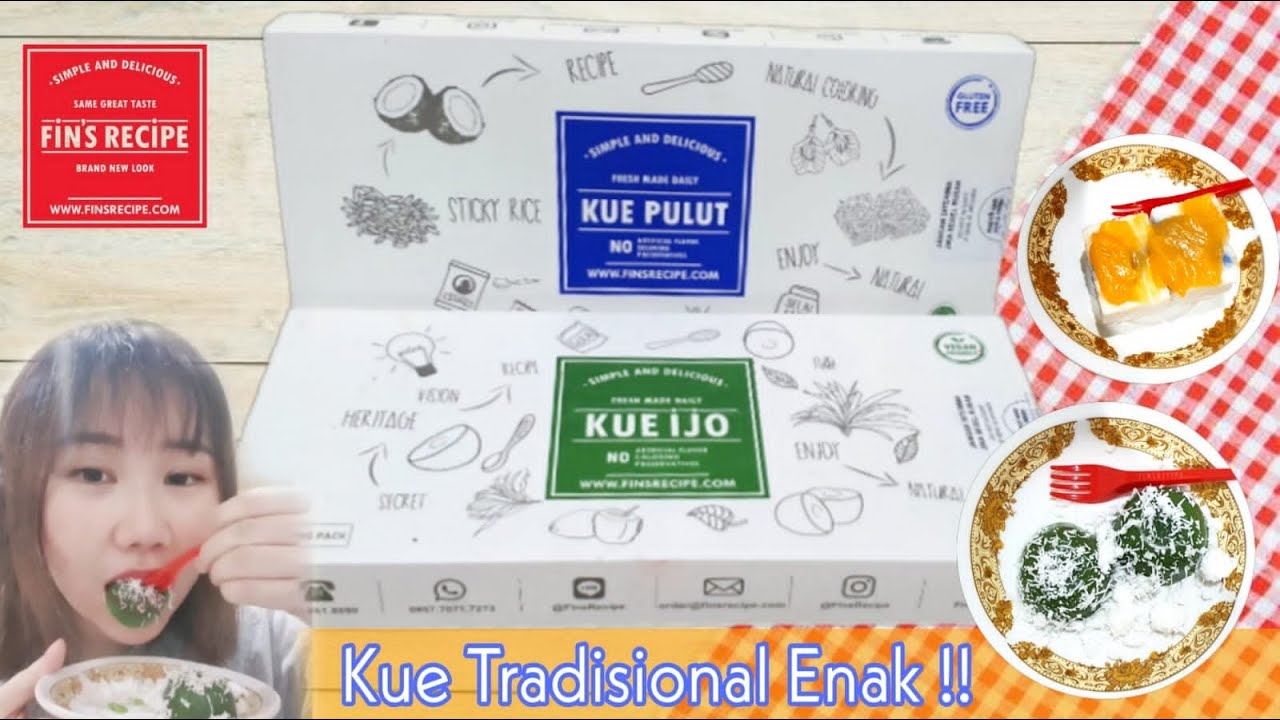 Wajib coba ! Kue Jajanan Tradisional Fins Recipe #kuepulut #kueijo ...