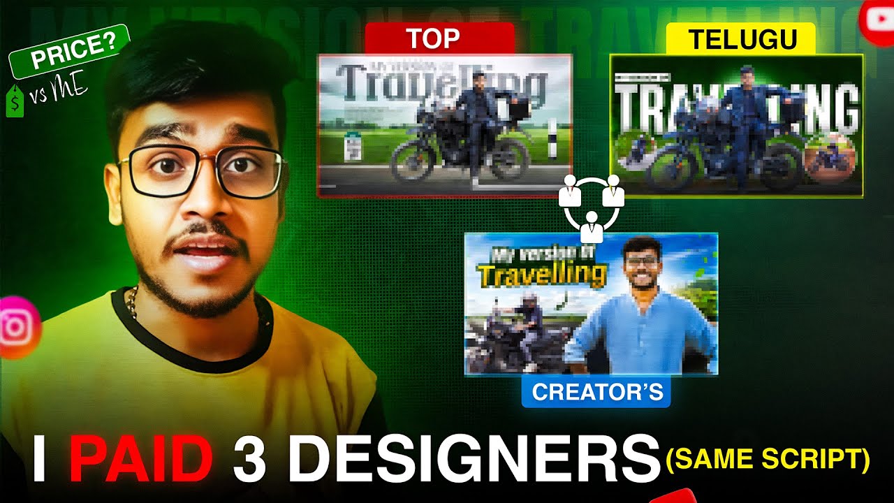 I Paid 3 Designers for SAME Thumbnail Which One is BEST - YouTube