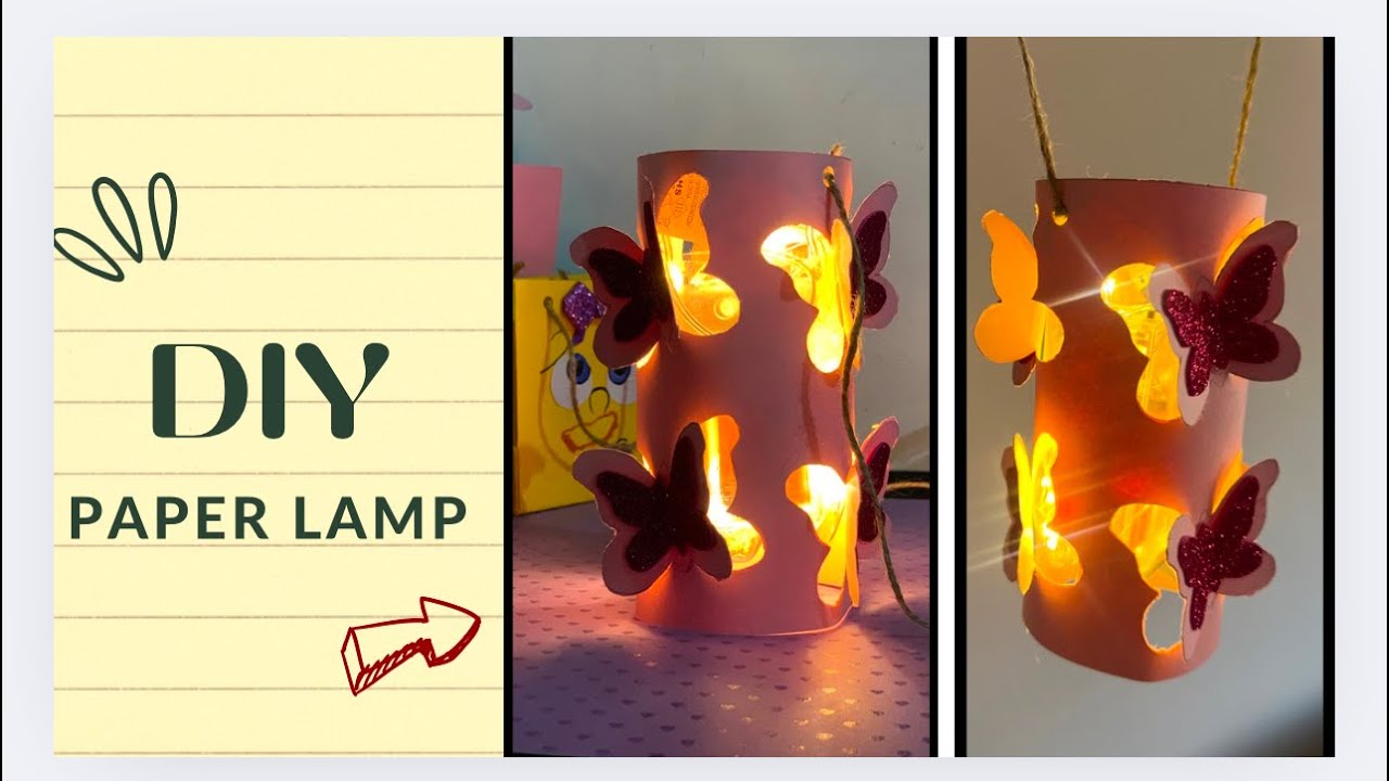 Transform Your Room with This DIY Butterfly Paper Lamp | DIY Butterfly ...