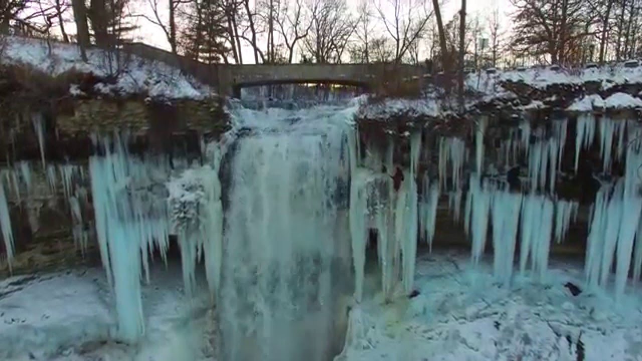 Winter at Minnehaha Falls - YouTube