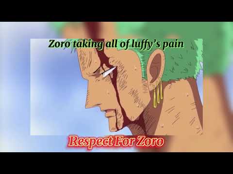 Zoro takes pain from Luffy(Respect) - YouTube