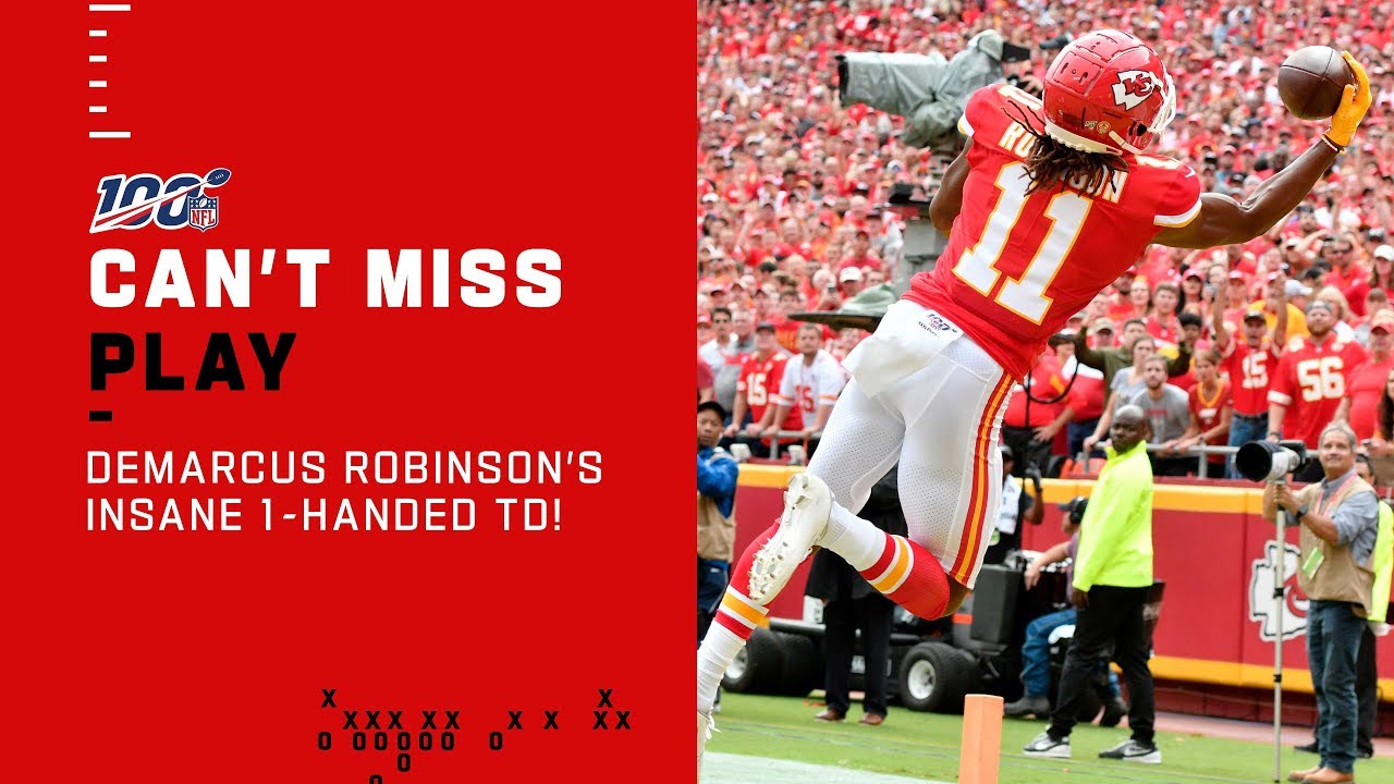 Demarcus Robinson Grabs an INSANE 1-Handed TD Catch! - YouTube