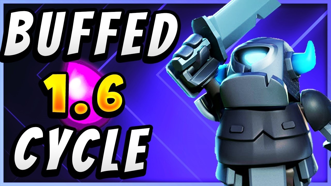 1.6 ELIXIR! BUFFED MINI PEKKA CYCLE DECK — Clash Royale - YouTube