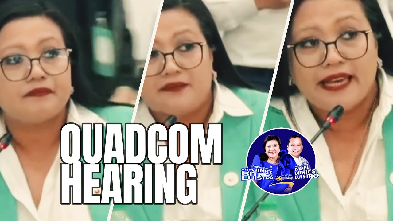 BITRICS MULING LUMARGA SA QUADCOM HEARING NG KONGRESO - YouTube