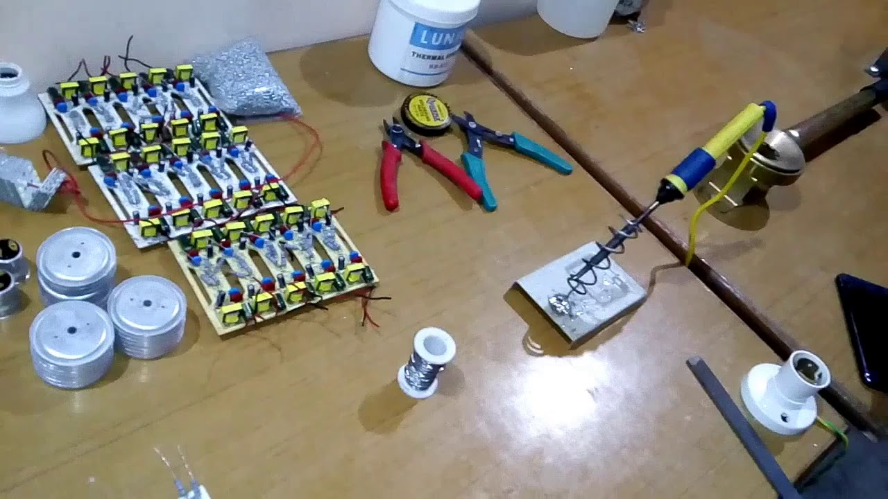 Led bulb manufacturing process - YouTube