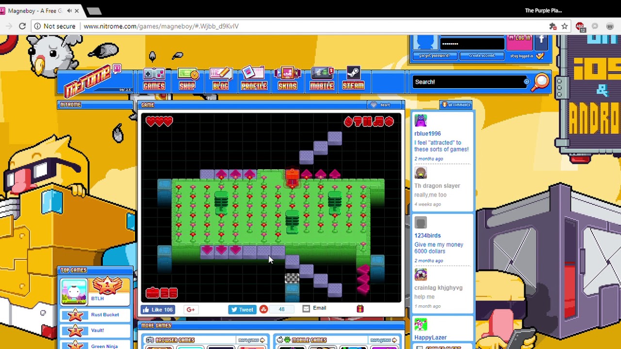 Magneboy: Nitrome is a Cool Site - YouTube