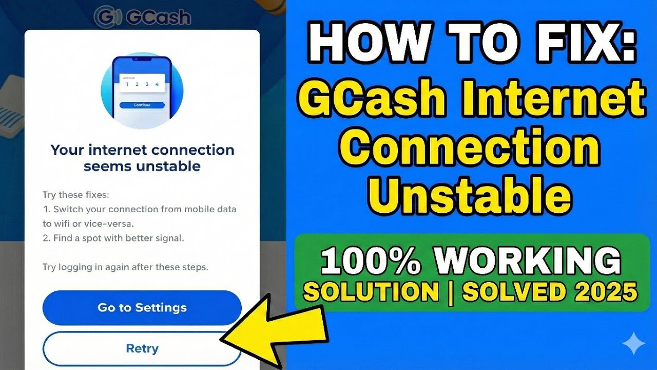 How to fix your internet connection seems unstable Gcash internet ...