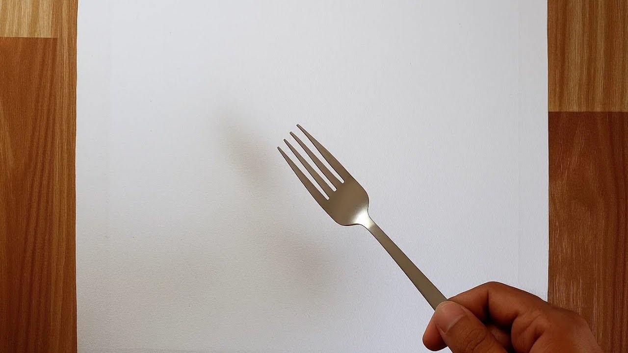 Scratch Painting Technique Using a Fork | Dot Line - YouTube