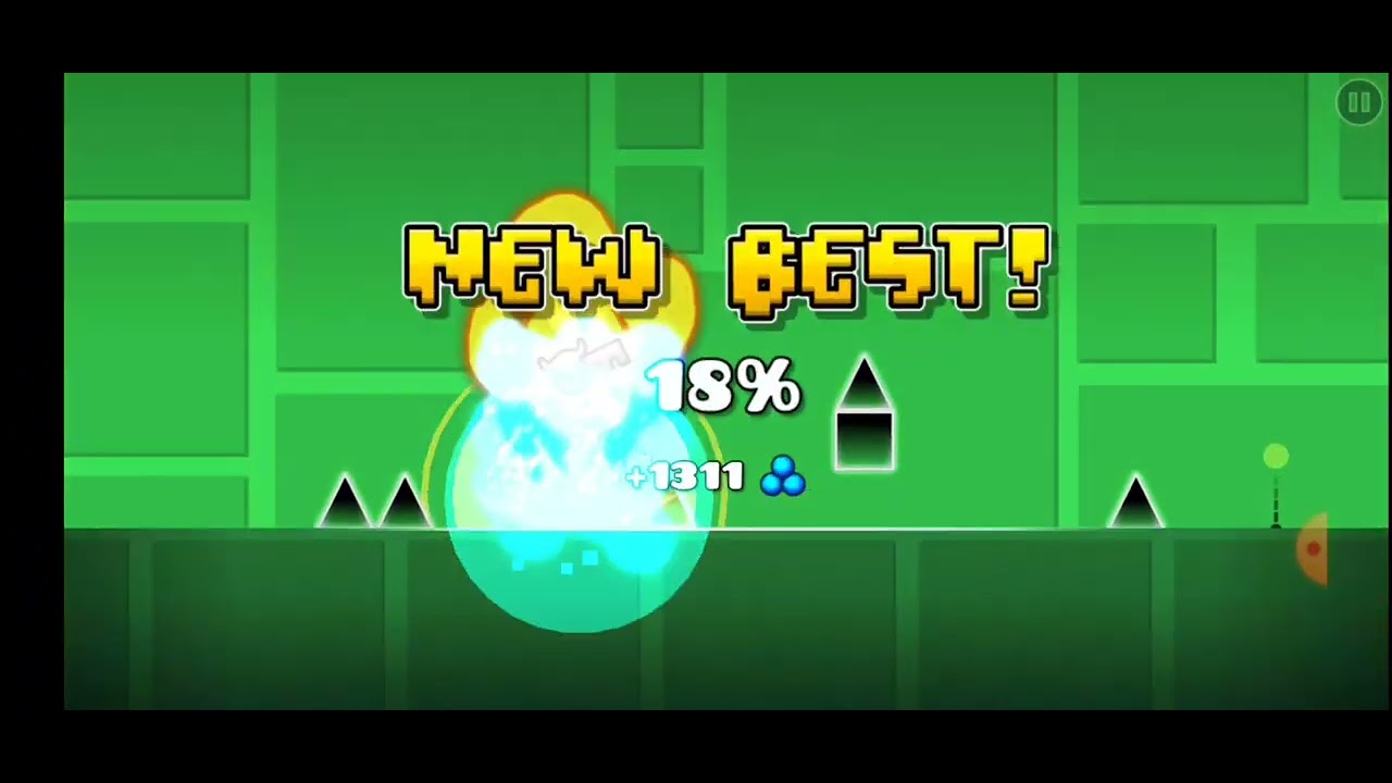 geometry dash no level facil - YouTube