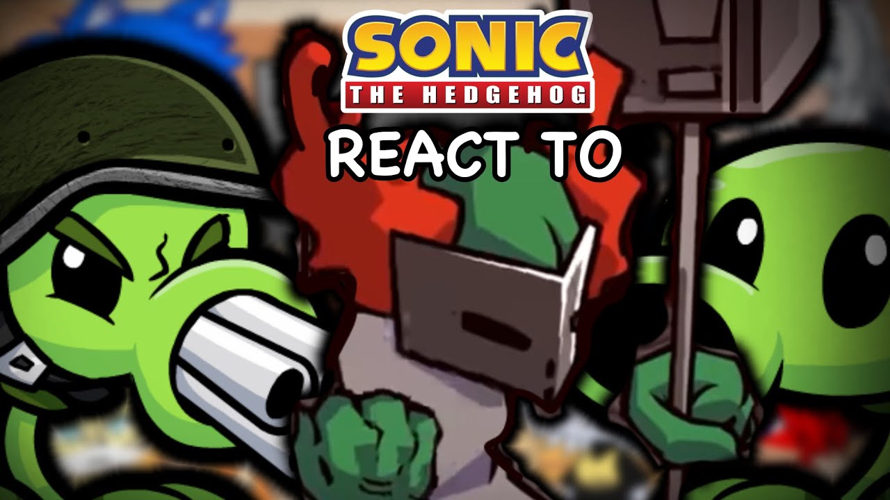 Sonic Characters React To Friday Night Funkin // RAPPERS VS PLANTS & VS ...