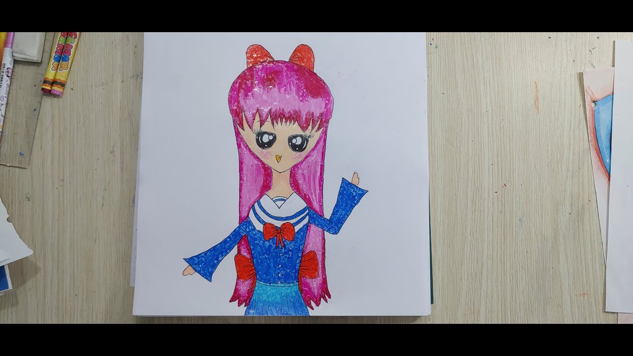 Vẽ anime đơn giản | How to draw anime step by step | #Anime #vẽđơngiản ...