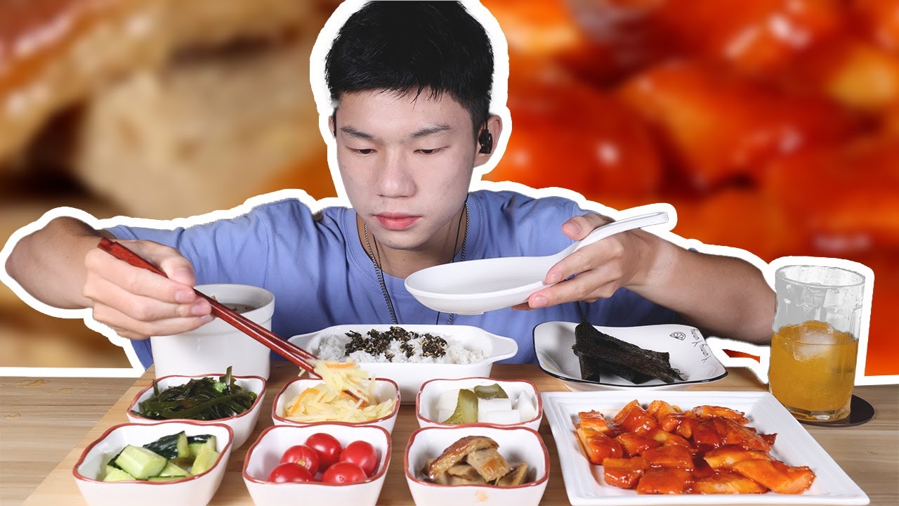 SUB)Mukbang/Side dish set meal/eating with PG/ASMR Eating/EATING SOUNDS ...
