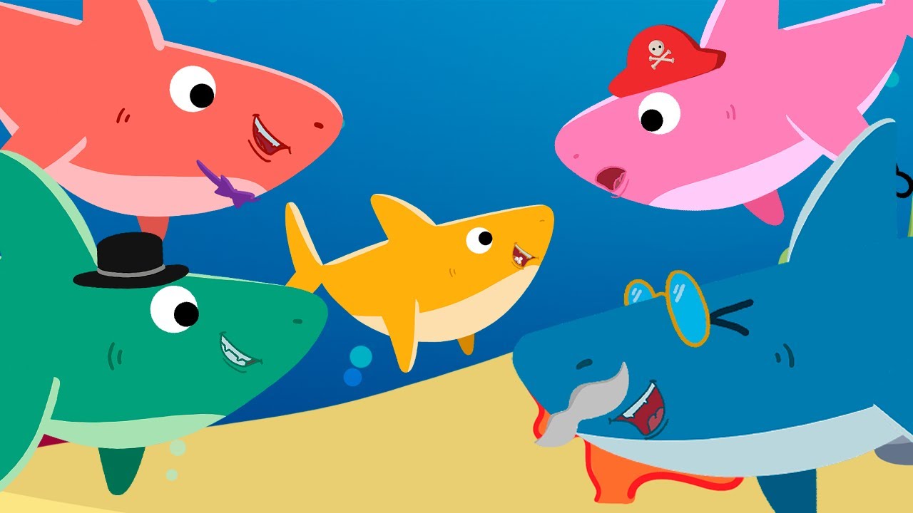 Johny Johnny Yes Papa w/ Baby Shark Family | YouCoco Nursery Rhymes ...