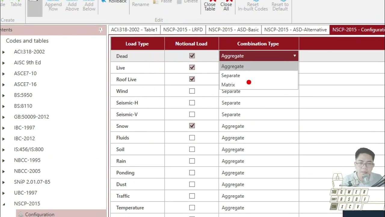 Staad.Pro Basics 31. Load Combinations (Autoload Combination)+ Load Envelopes - YouTube