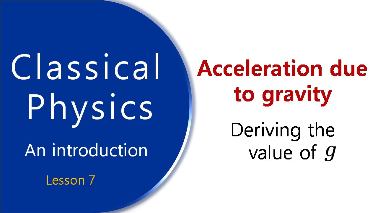 What is acceleration due to gravity | Gravity | Derivation of g ...
