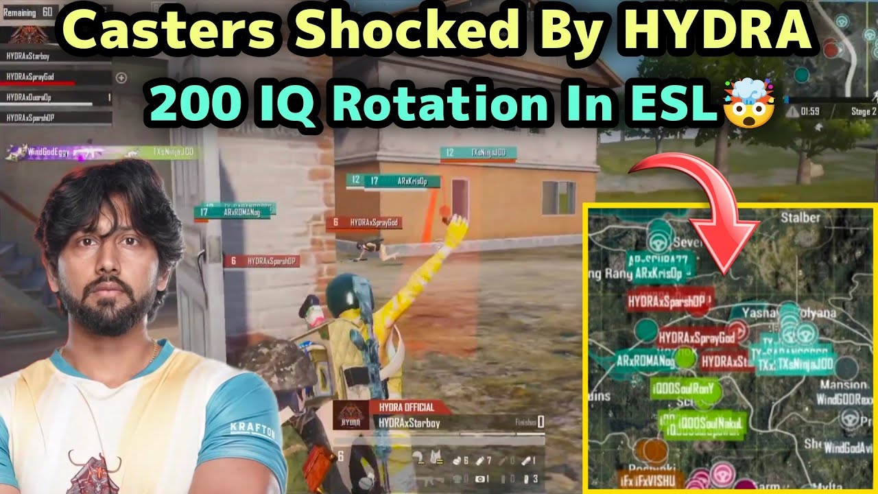 Casters Shocked By HYDRA 200 IQ Rotation In ESL 🤯 HYDRA Vs AR 🥵🔥 - YouTube
