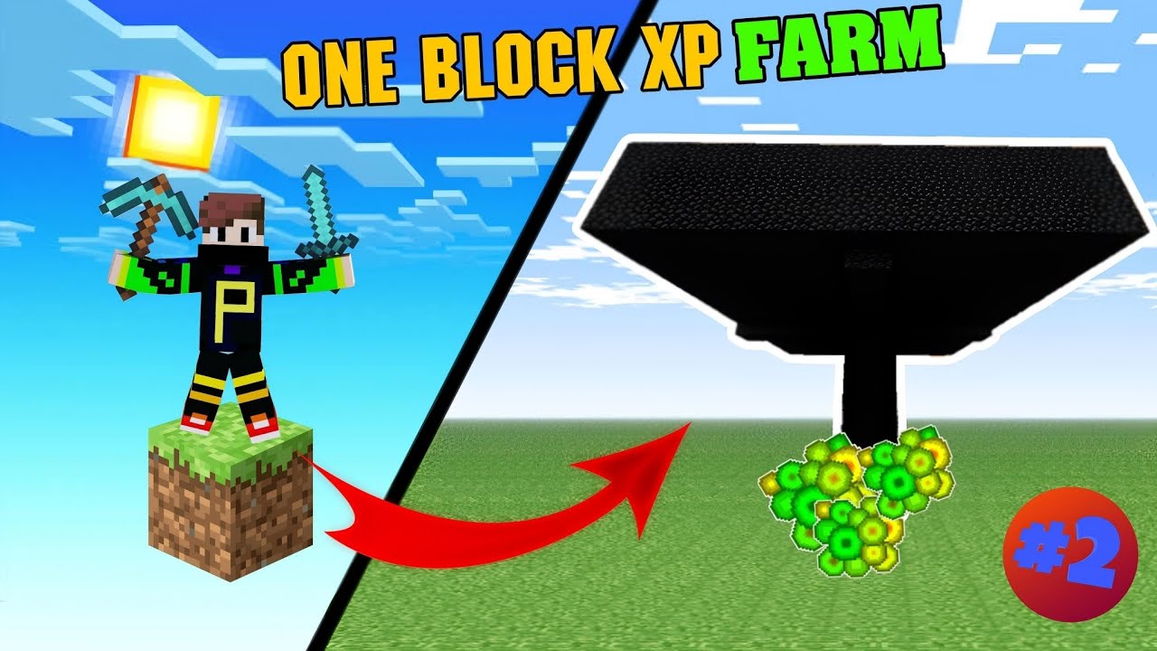 how to build minecraft xp farm in oneblock minecraft - YouTube