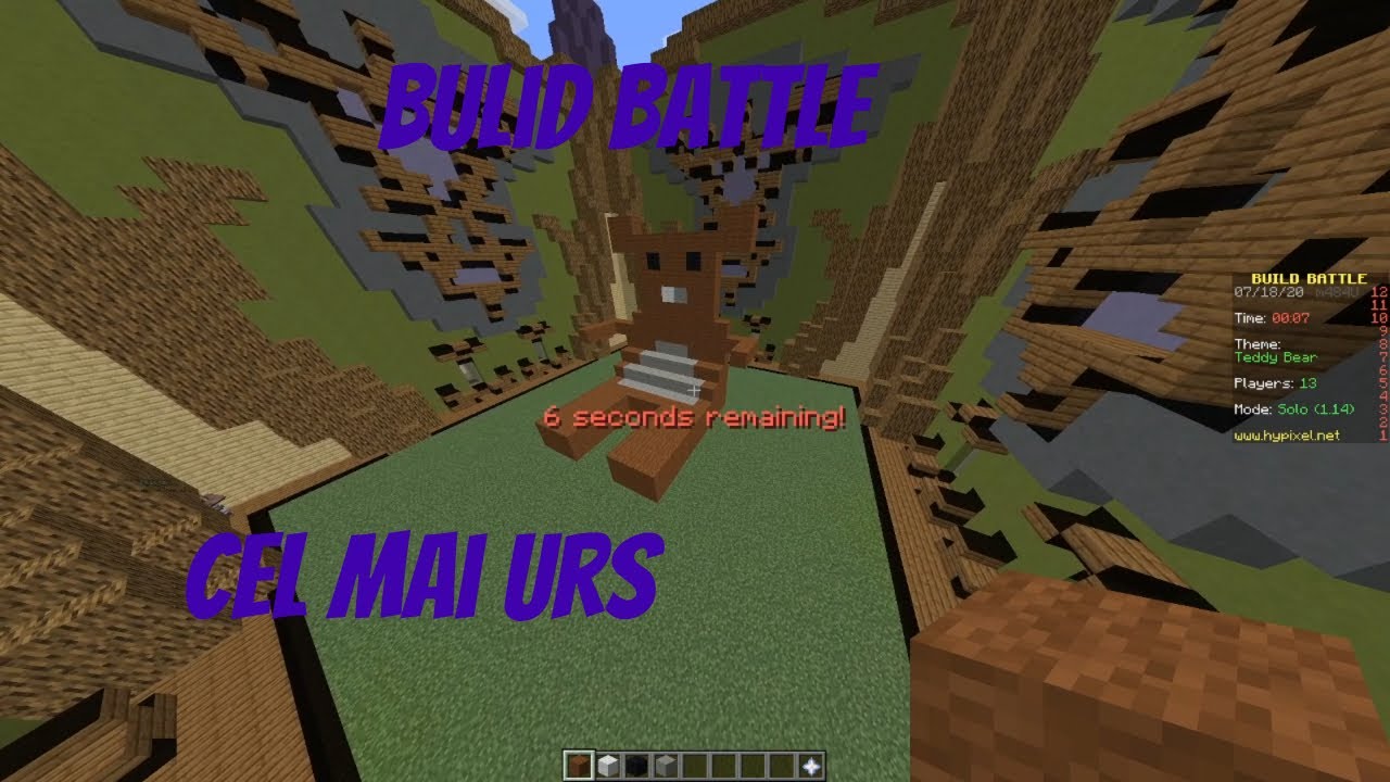 Minecraft Build Battle #1 || Cel mai urs - YouTube