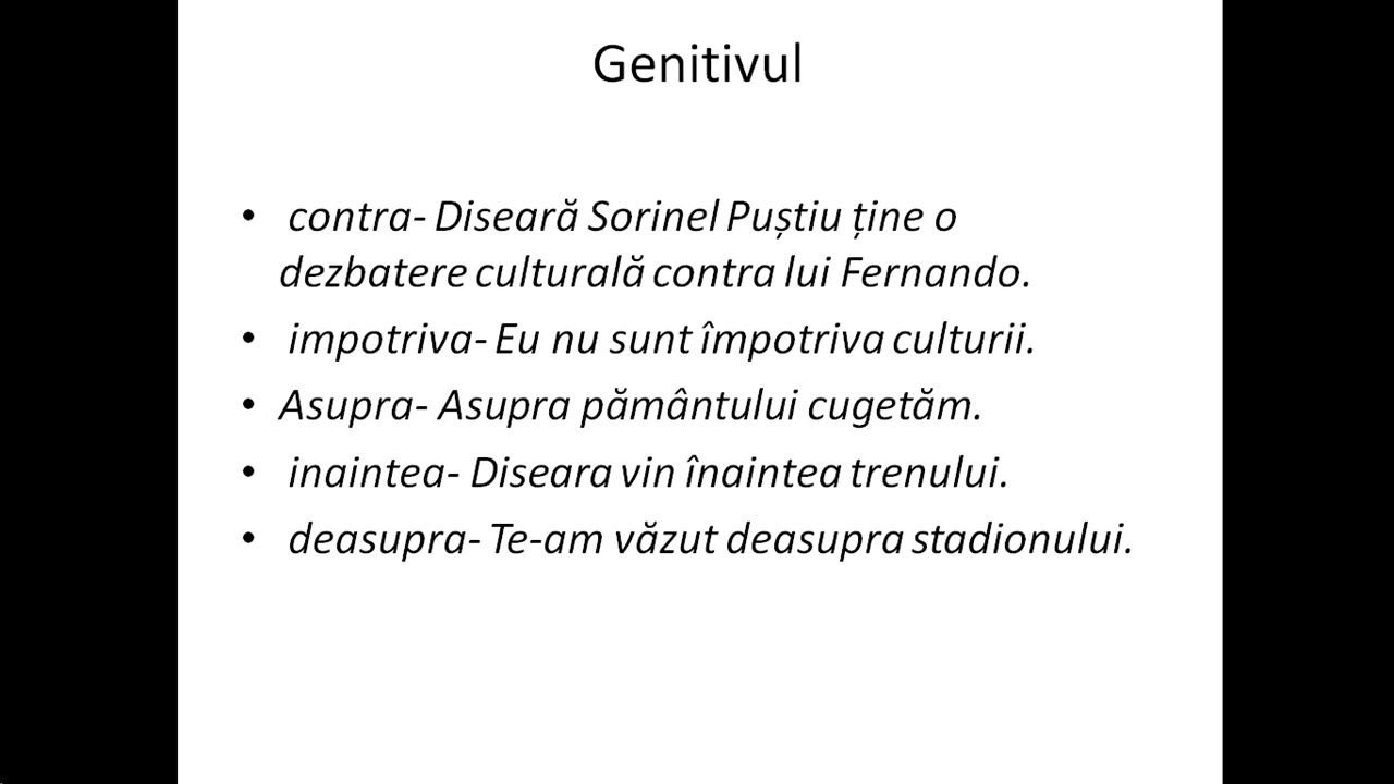 #Evaluare Nationala Cazurile substantivelor, Prepozitii care cer cazuri ...