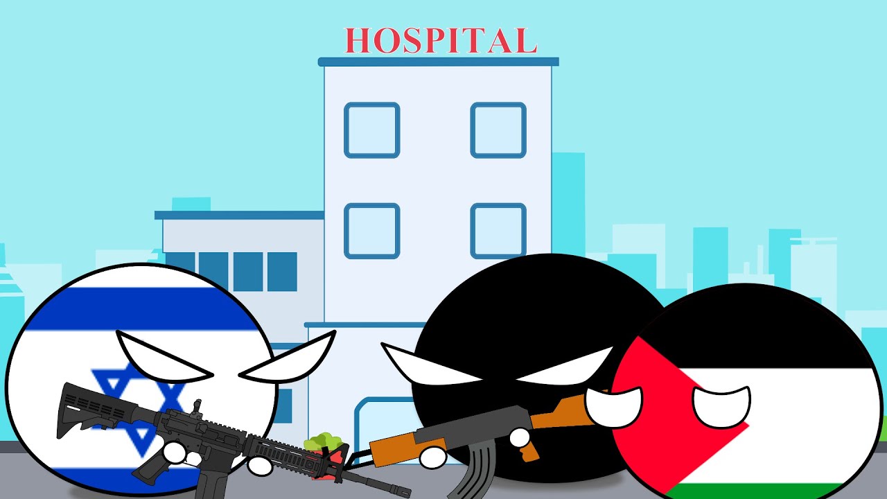 Countryballs : Israel attacks Palestinian hospital in Gaza ...