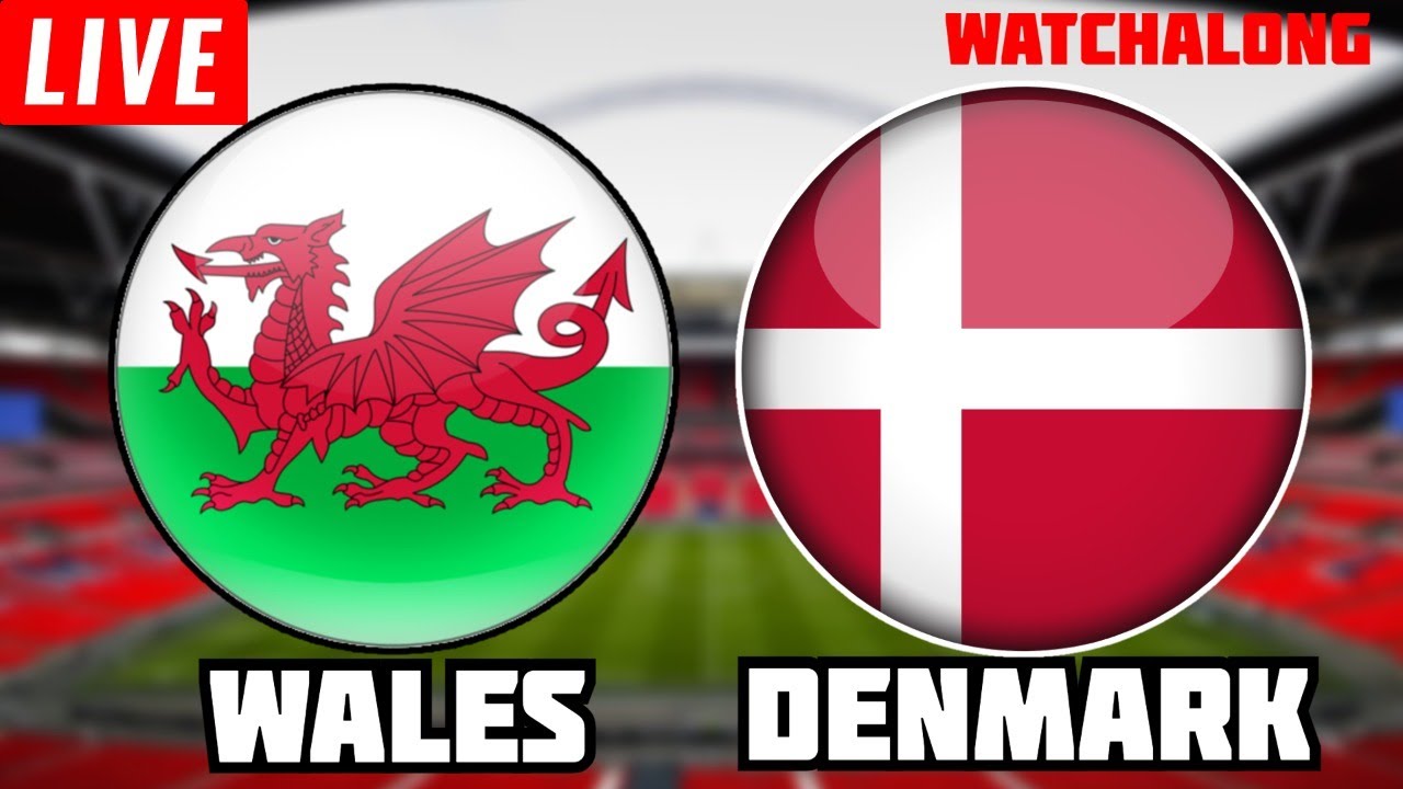 WALES 0-4 DENMARK Full Match Reaction Watchalong EURO Live Wales vs ...