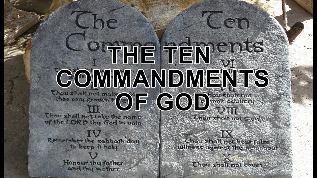 Ten Commandments of God. - YouTube