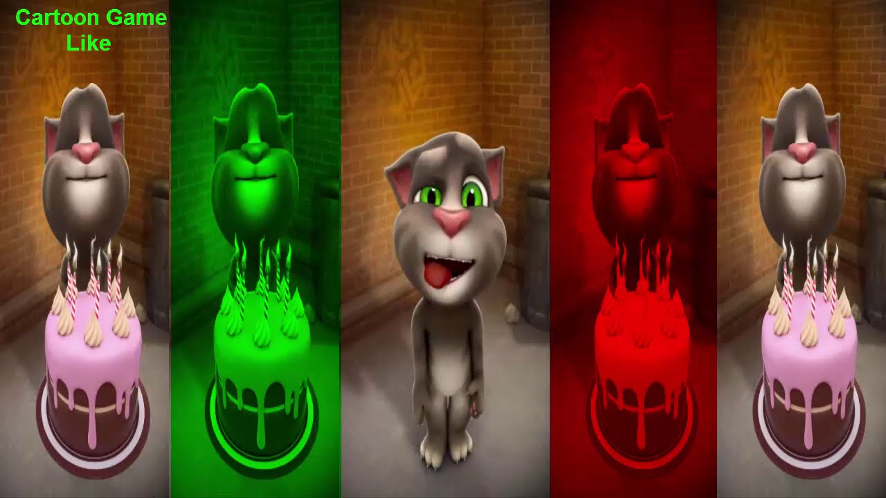 My Talking Tom Cat Colors Happy Birthday Funny Fails Movement Ep.14 ...