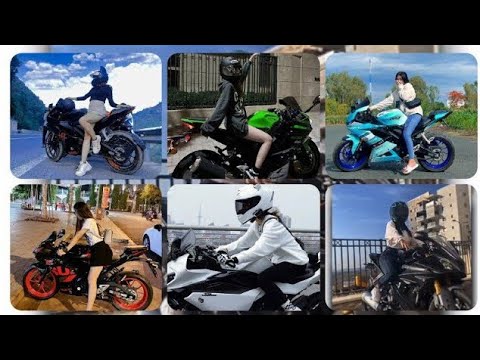 🔥Biker girls dps | photo poses with bike🌈 | stylish photography ideas ...