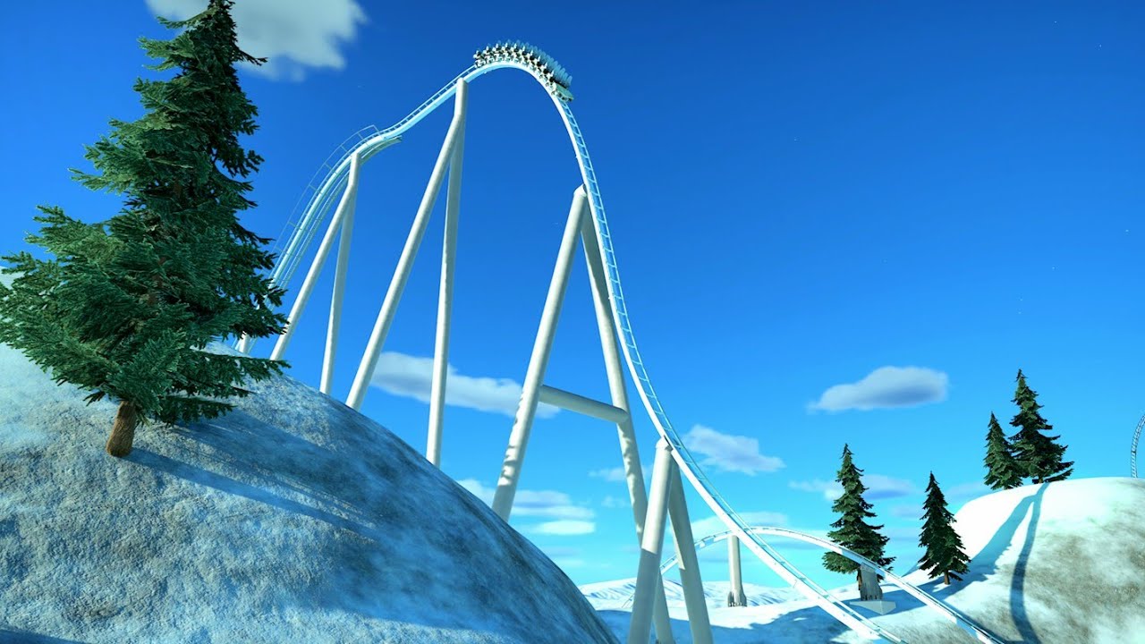 Frostbite - B&M Hyper Roller Coaster - Planet Coaster - YouTube
