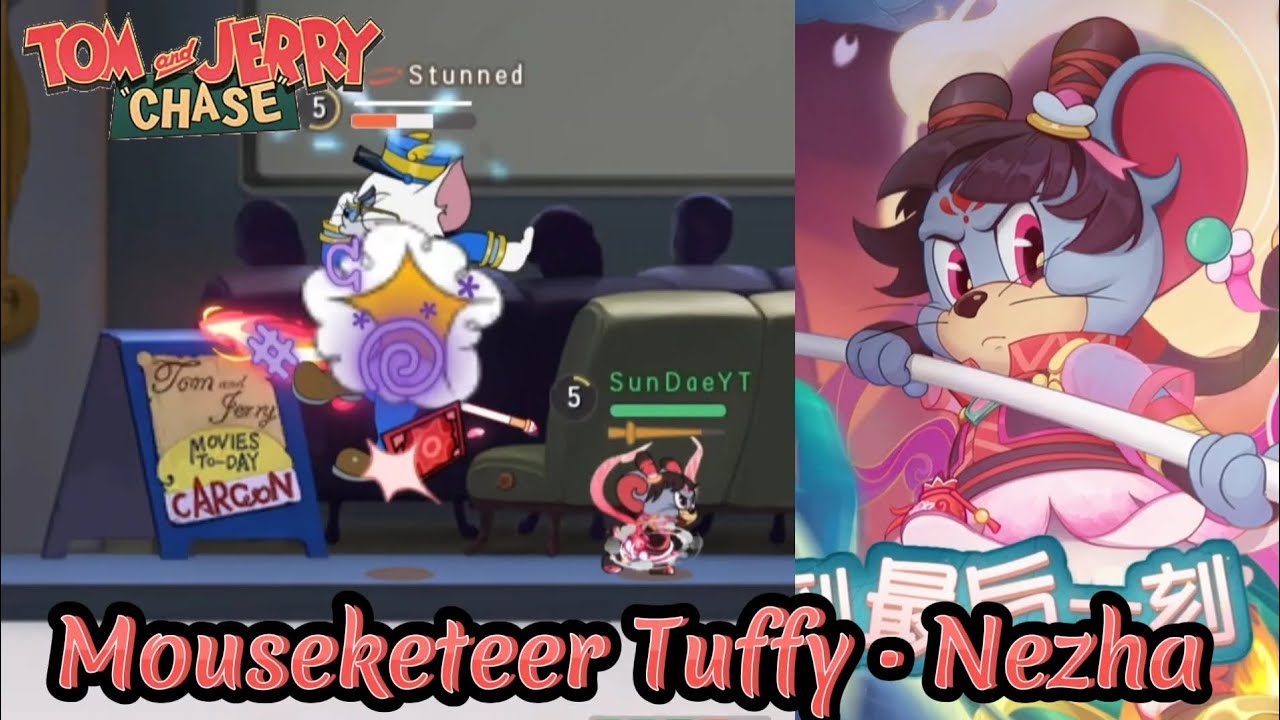 [TOM AND JERRY CHASE (ASIA) | 猫和老鼠手游] Mouseketeer Tuffy • Nezha Skin SP - YouTube