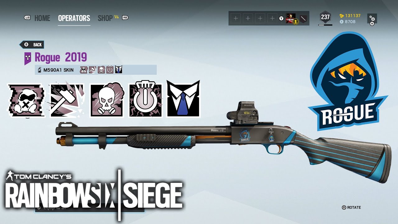 Rogue ESPORTS Weapon Skin - Rainbow Six Siege - YouTube