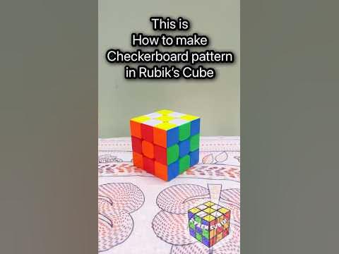 How to make Checkerboard pattern in a Rubik’s Cube - YouTube