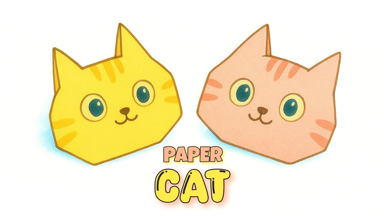 How to Make Easy Paper Cat in just 3 minutes! - YouTube