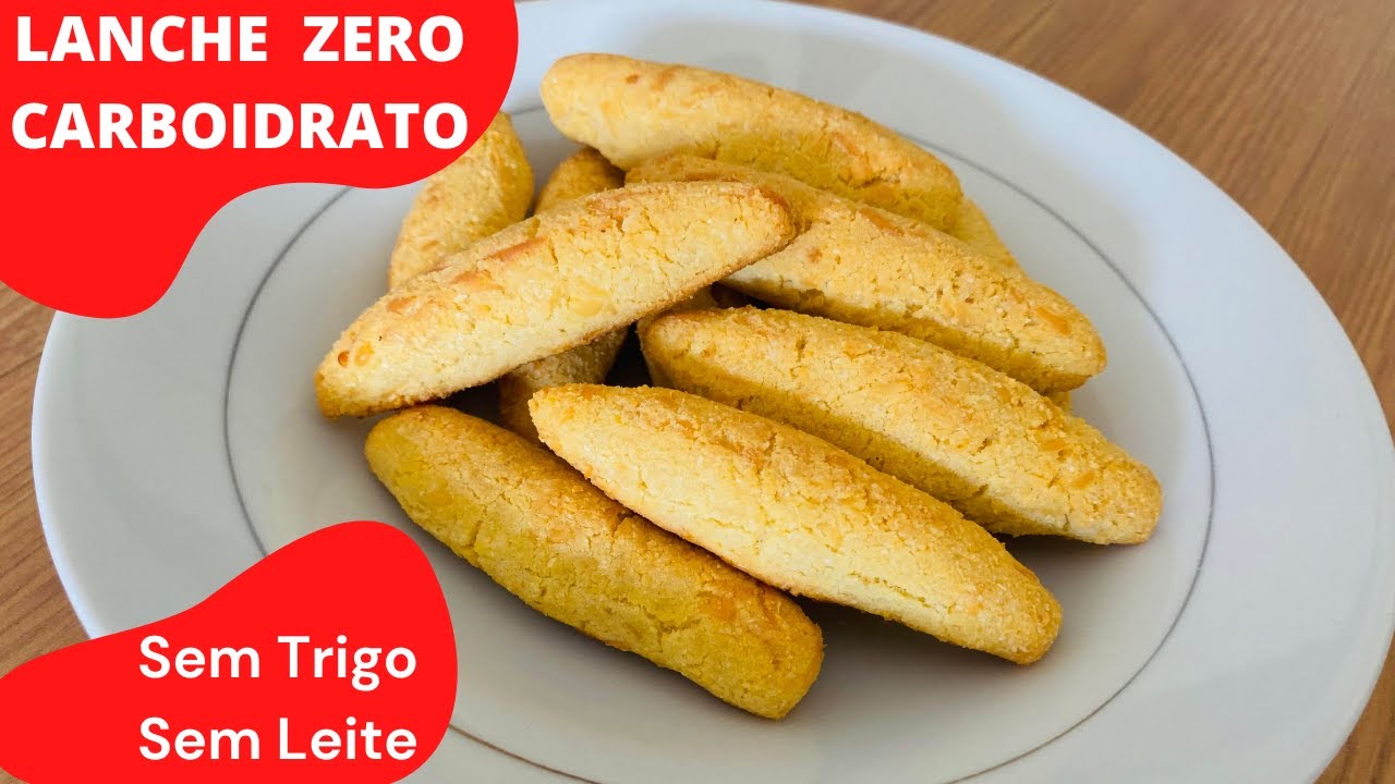 LANCHE ZERO CARBOIDRATO, Sem FARINHA, Sem LEITE, Só 4 Ingredientes e ...