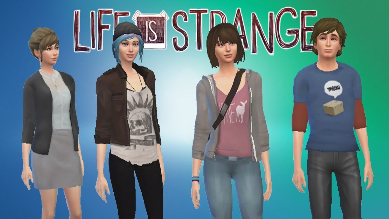 Life is strange en Sims 4 [Max Chloe Warren Kate] - YouTube
