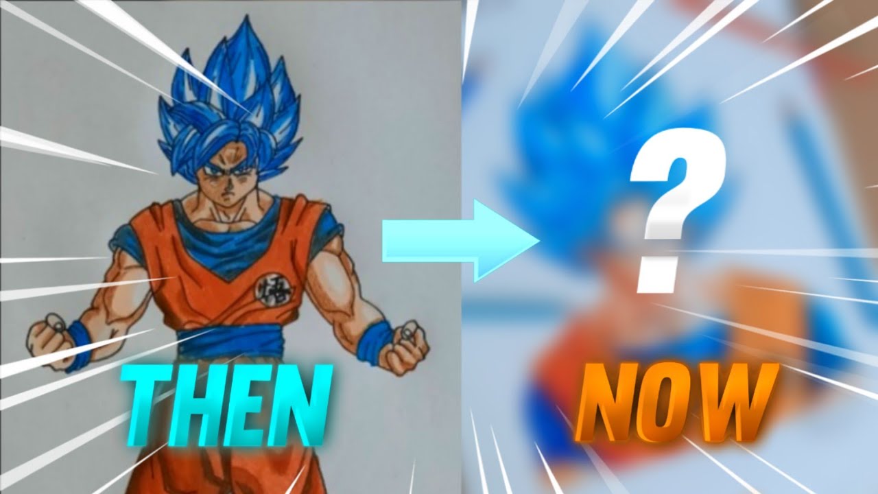 Recreated Goku ssgss Blue | Aryan's Art Grid - YouTube