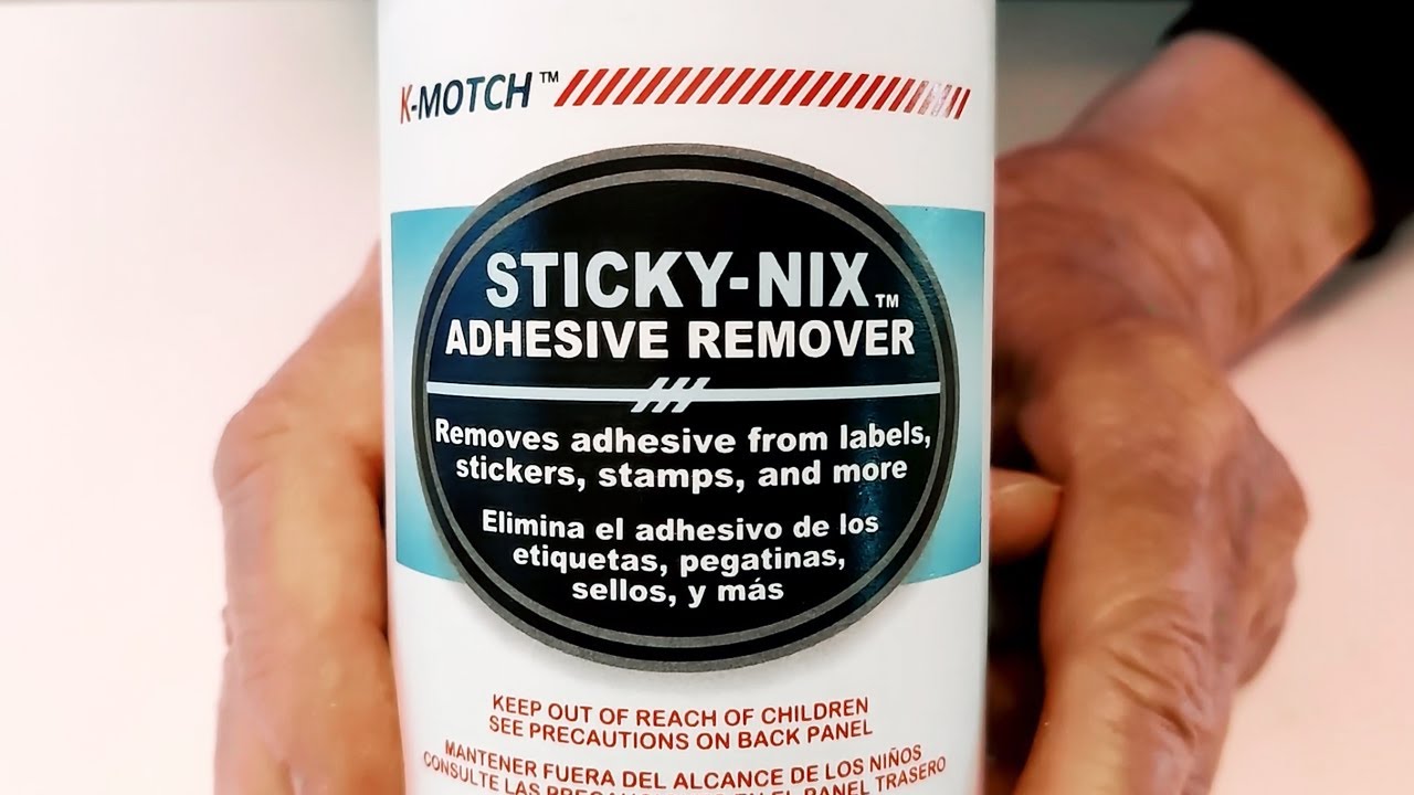 How to Remove Adhesive with Sticky-Nix Adhesive Remover for Labels ...