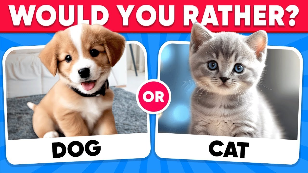 Would You Rather...? Animals Edition | New Quiz Video Quiz World - YouTube