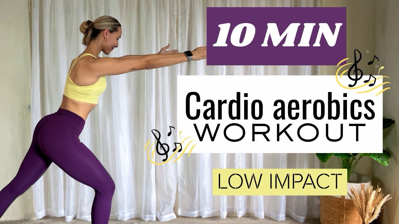 10 min Cardio aerobics workout | All standing l Low impact - YouTube