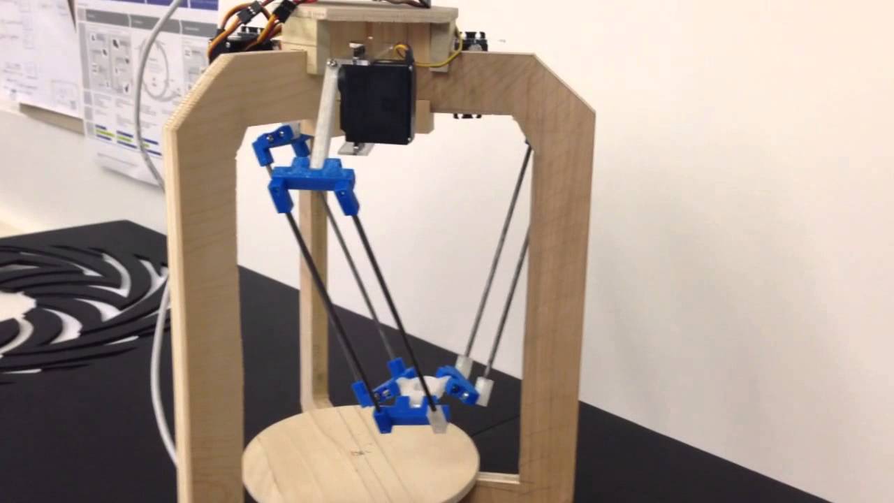 Delta Robot first try - YouTube