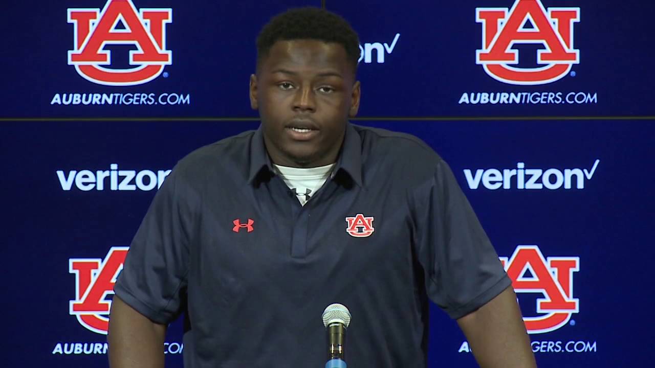 Dontavius Russell on Auburn's progress on defensive line - YouTube