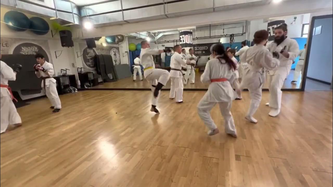 L'Aquila kyokushin karate seminar sparring session - YouTube