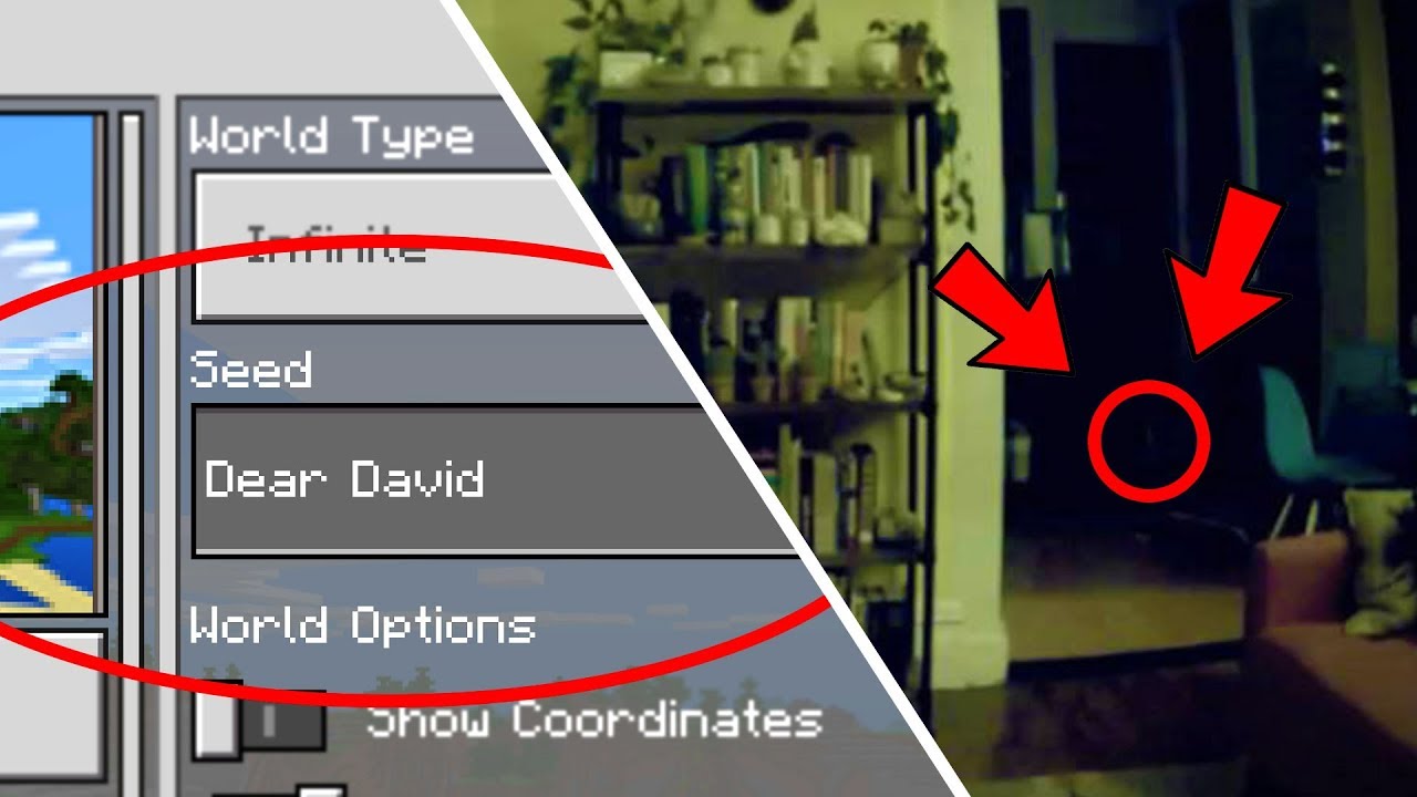 Minecraft "DEAR DAVID" World (The Dear David Story in Minecraft) - YouTube