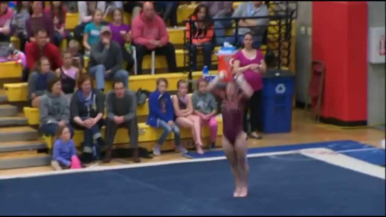 Erica Brewer (Oklahoma) 2015 Floor vs Denver 9.85 - YouTube
