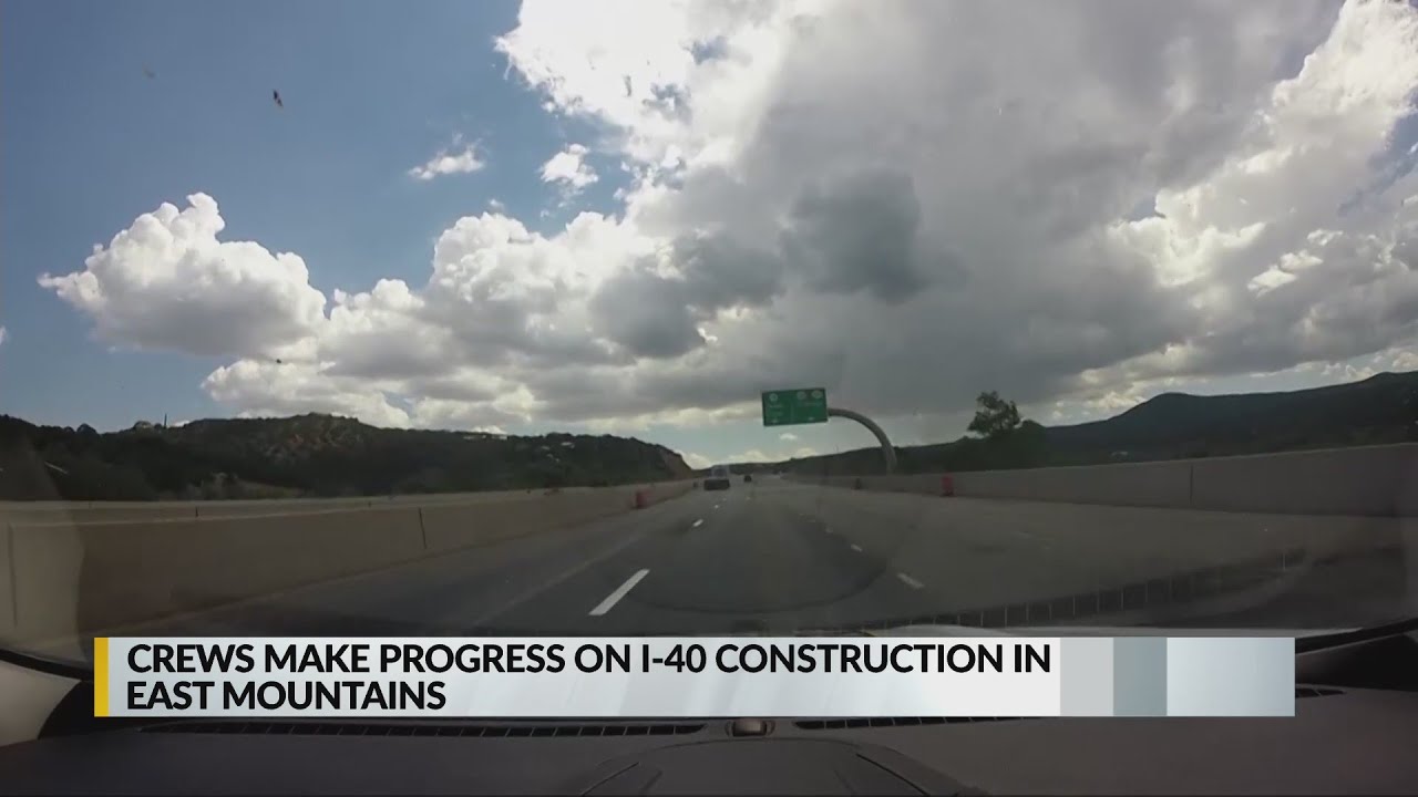 First phase of east I-40 roadwork completed - YouTube