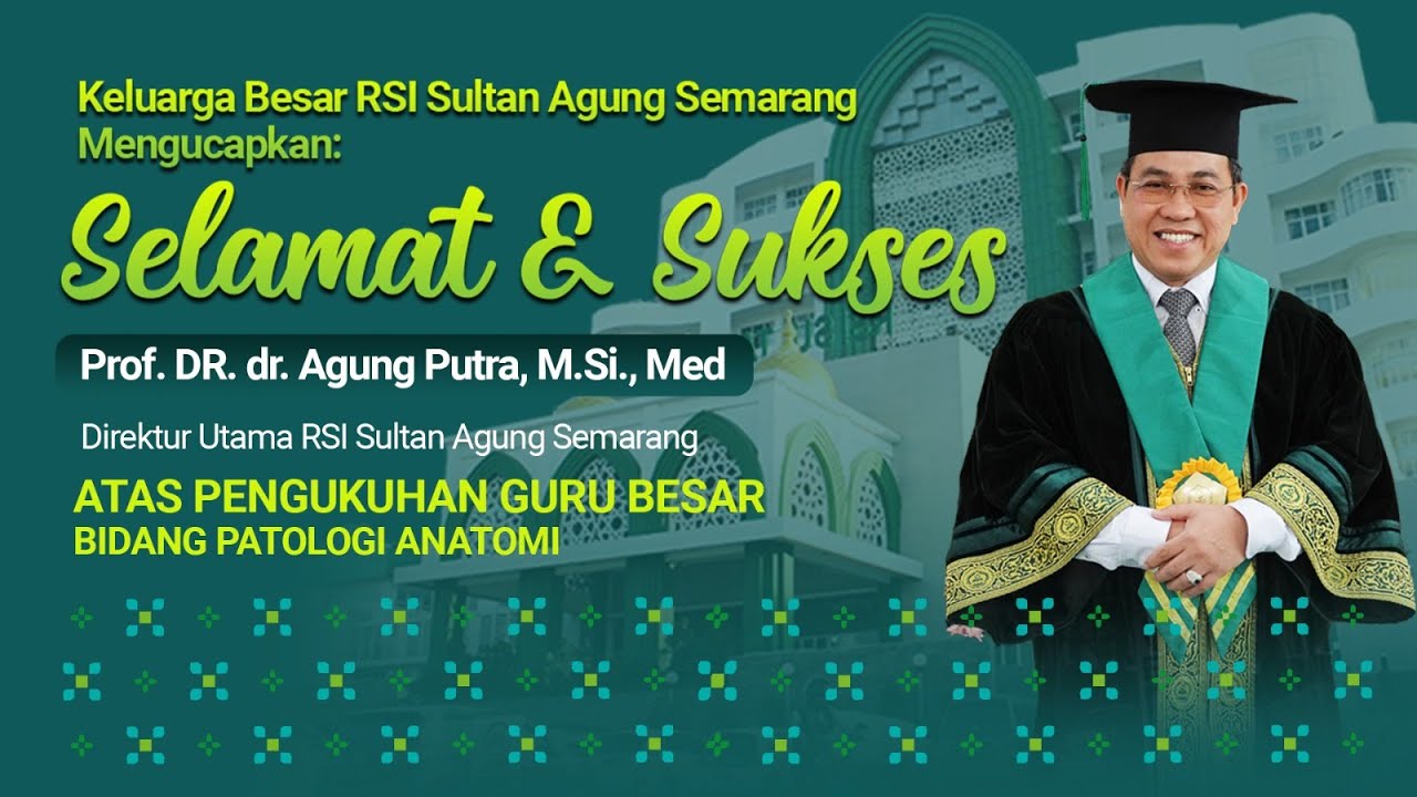 Pengukuhan Guru Besar Bidang Patologi Anatomi Prof. Dr. dr. Agung Putra ...