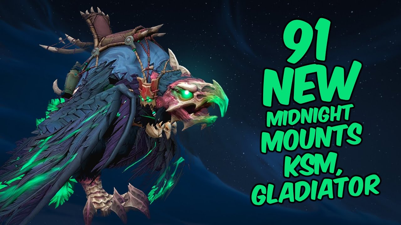 Midnight Gladiator Mount, KSM Keystone Master and New Mounts - YouTube