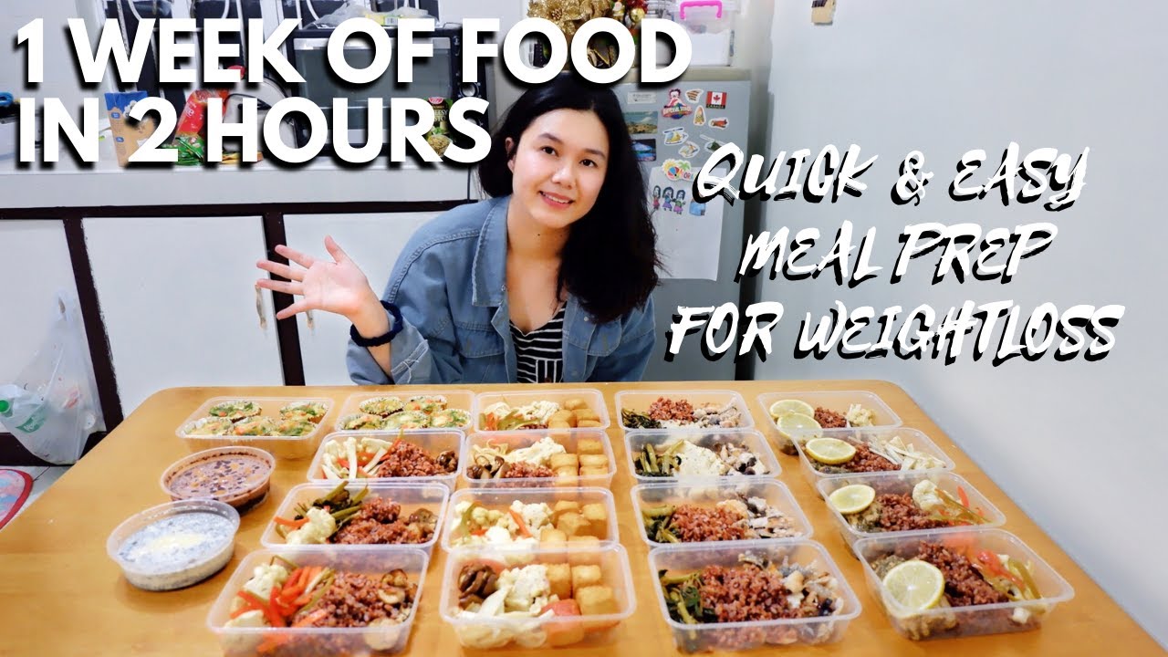 19 Healthy Meals in 2 Hours | Weight Loss Meal Prep - YouTube