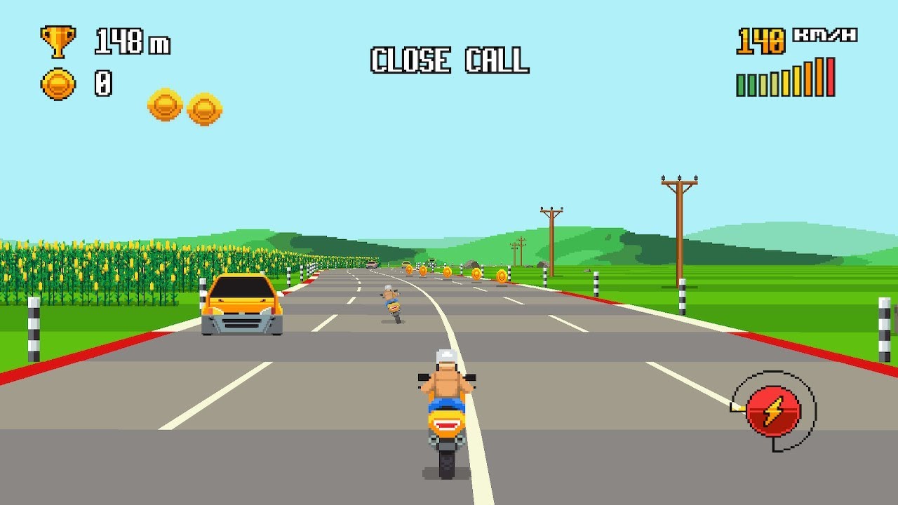 Retro Highway Gameplay 🏍️ Switch XboxOne - YouTube