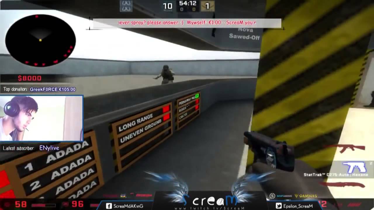 CSGO: ScreaM Aim Training on aim_botz - YouTube